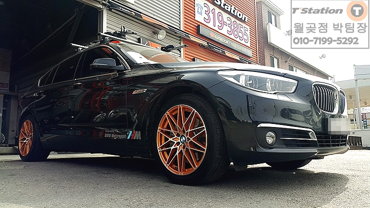 BMW GT >> FLOW FORGED GTS 오렌지펄폴리쉬 19인치휠+한국타이어 최고급 프리미엄 벤투스 S1노블2플러스 장착 ...