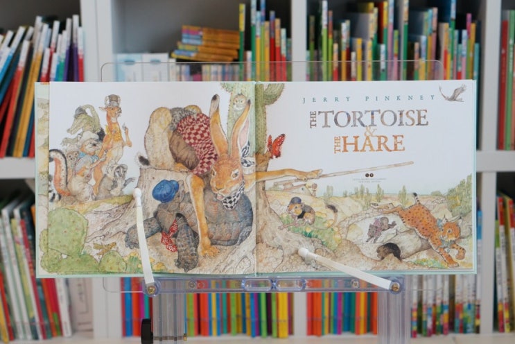 쉬운영어그림책, The Tortoise & the Hare by Jerry Pinkney 유아영어 : 네이버 블로그