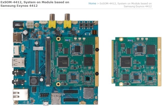 ExSOM-4412, System on Module based on Samsung Exynos 4412 : 네이버 블로그