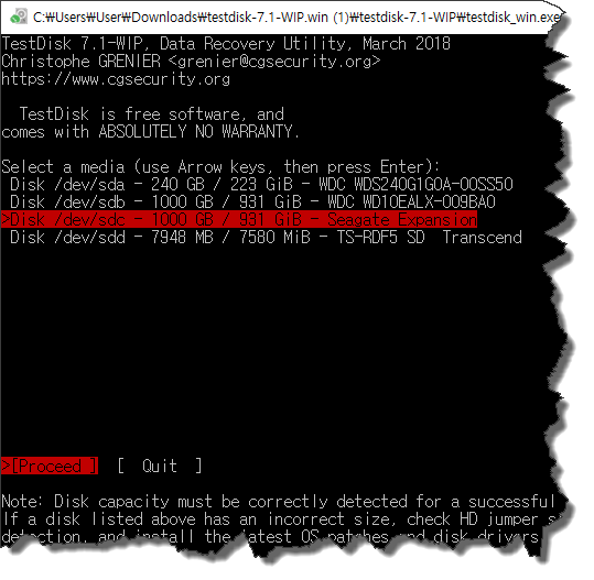 TestDisk 사용방법 및 사용범위 : 네이버 블로그