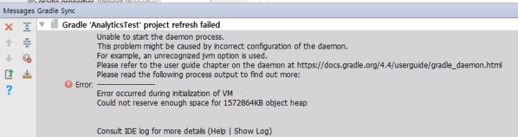 [Error/오류해결] 안드로이드 스튜디오 Error:Unable to start the daemon process. : 네이버 블로그
