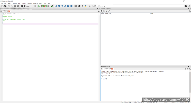spyder python 창 사라졌을 때 : 네이버 블로그