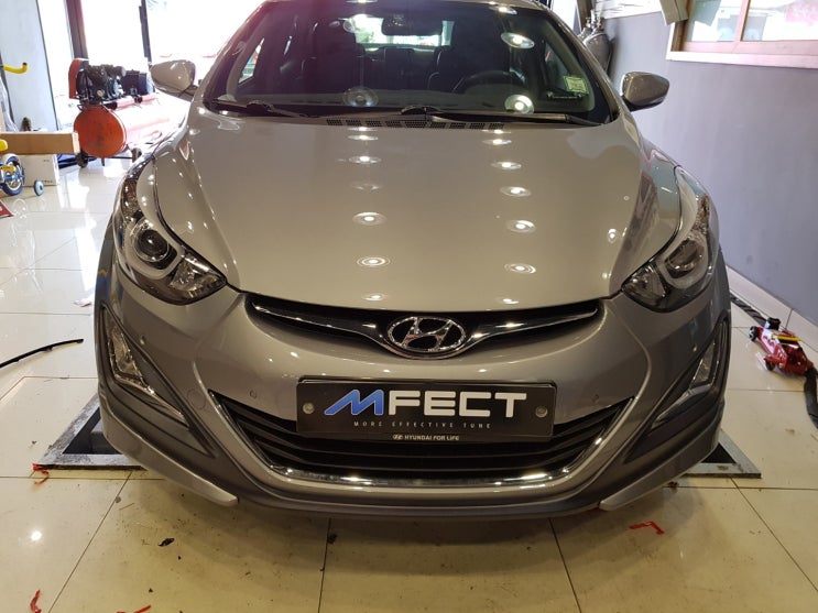 더뉴아반떼MD 튜익스 프론트스컷 장착! 튜익스는 사랑입니다! : 네이버 블로그