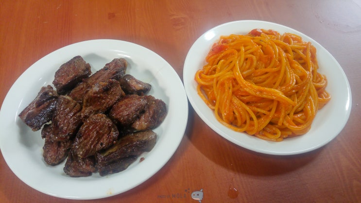 자취생 간단요리 만들기 김치찌개 And 살치살 스테이크 And 로제 스파게티 만들기 네이버 블로그