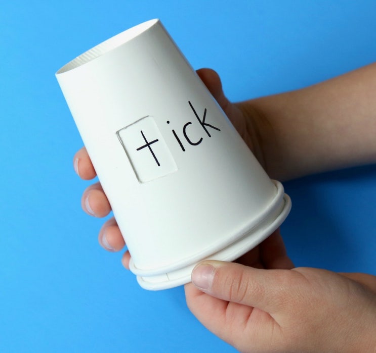 종이컵을 사용하여 배우는 재미있는 영어놀이 : WORD FAMILY CUPS PHONICS ACTIVITY : 네이버 블로그