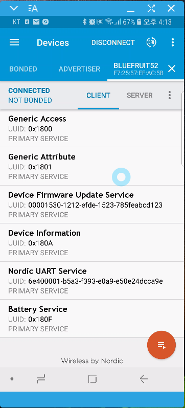 BLE over UART Peripheral 통신 / UUID 구조 1 : 네이버 블로그