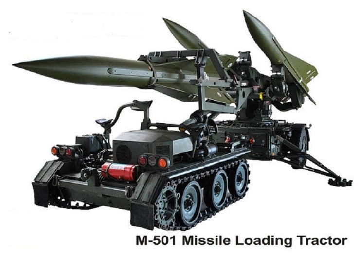 대한민국 공군 MIM-23 호크 미사일의 이동식 M501 미사일 장착 트랙터 -ROK Air Force MIM-23 HAWK ...