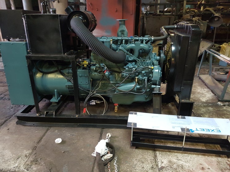 중고 비상용 디젤 발전기 세트 (대우 발전기 D0846 75KW) : 네이버 블로그