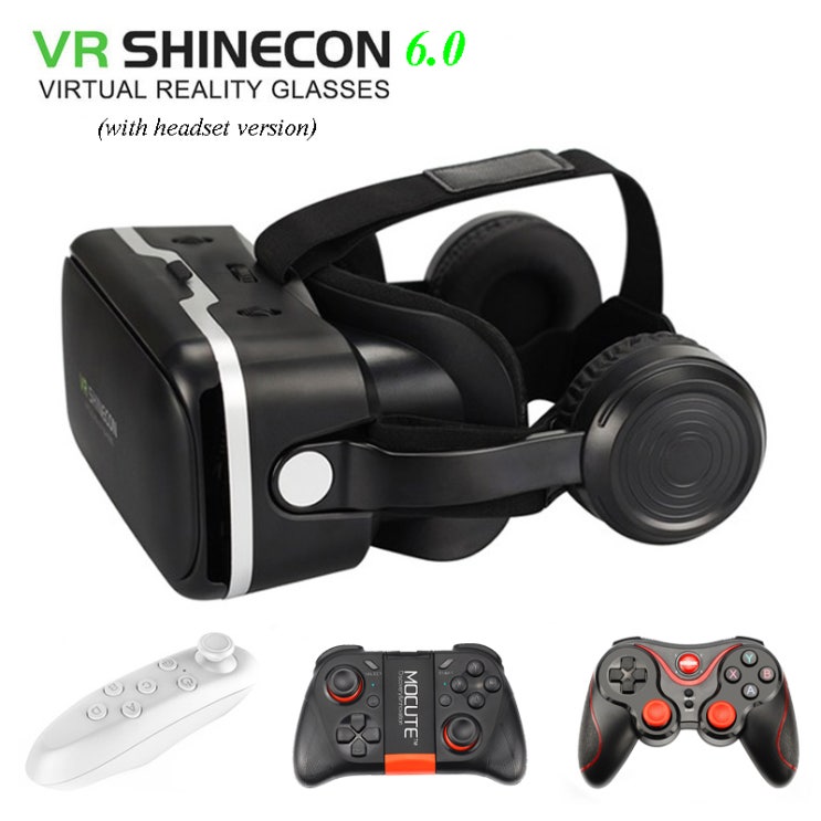 VR SHINECON 6.0 vr box 2.0 3d vr glasses virtual reality gafas goggles ...