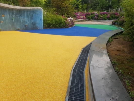 오산 탄성고무칩포장 오산 양산동동 아파트 단지 보행로 탄성고무칩 포장 네이버 블로그