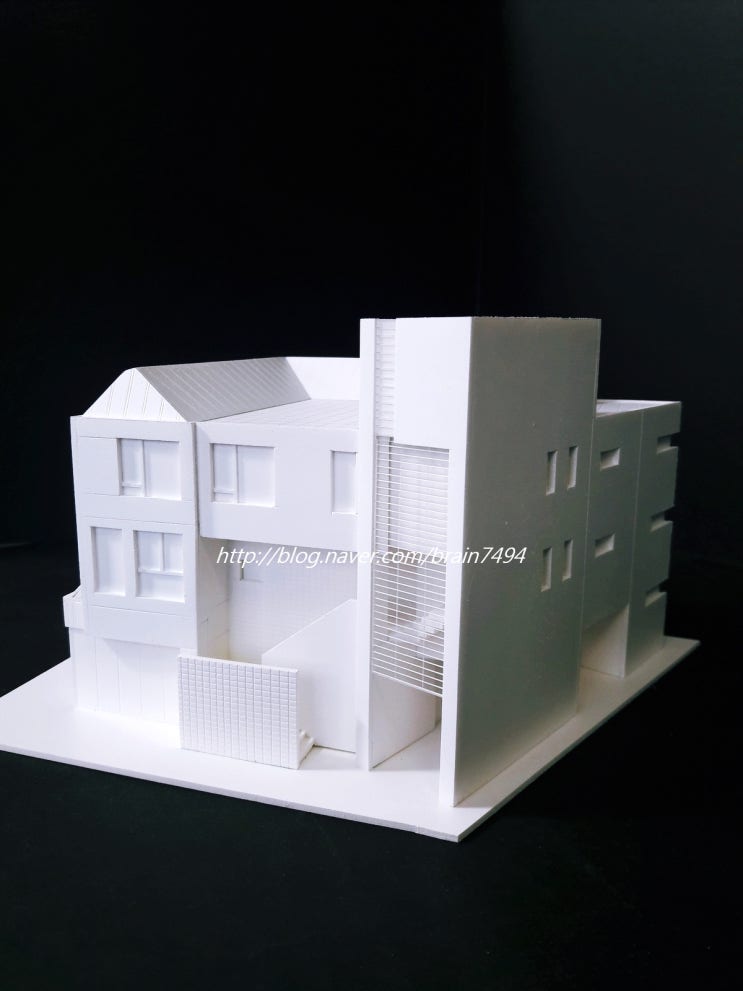 AMOS DESIGN_건축모형 / 단일재료,마감으로 건물의 형태를 살리는 백색모형_WHITE SHAPE MODEL : 네이버 블로그
