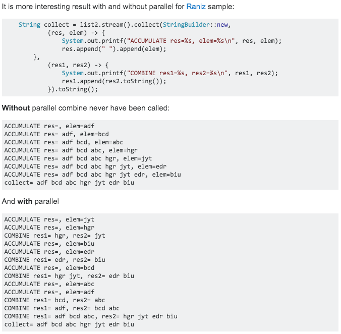 stream 과 parallel stream, reduce 와 collect 의 차이와 사용법 : 네이버 블로그
