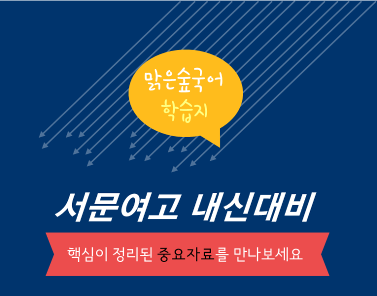 서문여고국어내신학원 서문여자고등학교 내신 국어 1학년 신사고 국어교과서 수록 첫사랑 내용 정리 학습지 네이버 블로그
