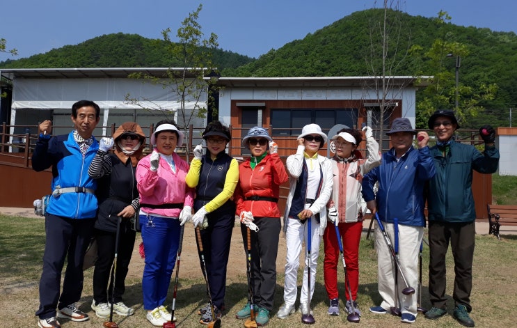 힐링가평군 가평군 청평면 대성리 파크골프장 함께해요 자라섬상록자원봉사단 파크골프라운딩 힐링 가평읍파크골프회원님과의