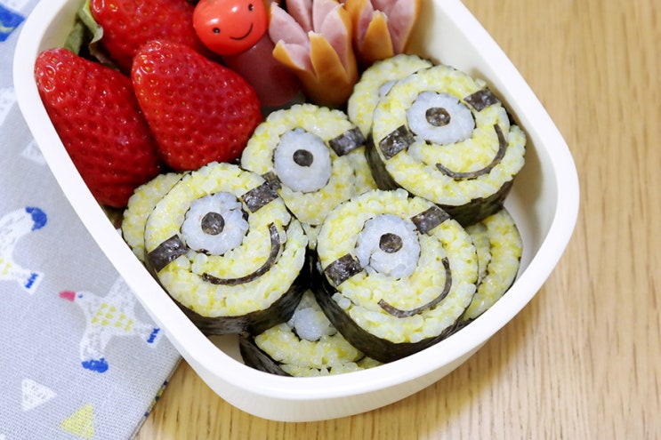 캐릭터김밥 미니언즈 주먹밥만큼 쉽게 만들어요! : 네이버 블로그