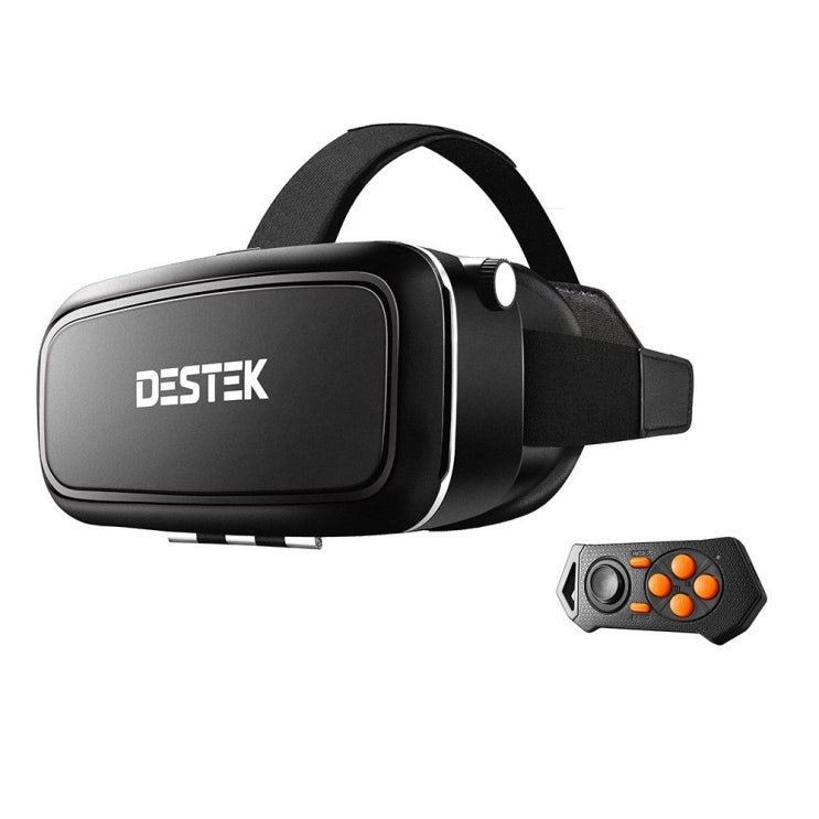 DESTEK V2 Virtual Reality Headset with Bluetooth remote controller for ...