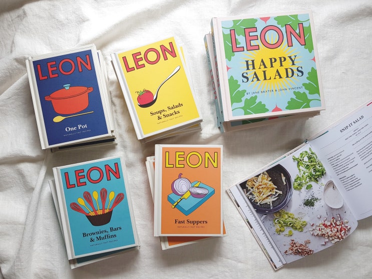 LEON recipe books / 영국 레옹북 새제품 6종 (해피샐러드, 리틀레옹 5종) / 레옹책 레옹 : 네이버 블로그
