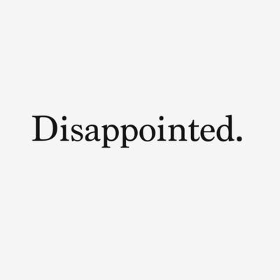 disappointed! : 네이버 블로그