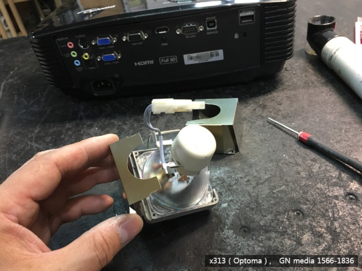 [옵토마,x313]빔프로젝터수리,램프교체 및 크리닝사례입니다~,옵토마 : 네이버 블로그