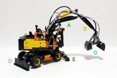 레고 42053 A모델 볼보 VOLVO EW160E의 가동부편 : 네이버 블로그
