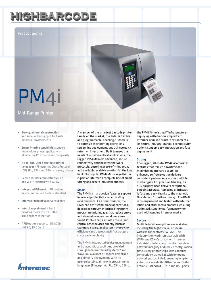 인터멕프린터 pm4i 바코드프린터 : 네이버 블로그