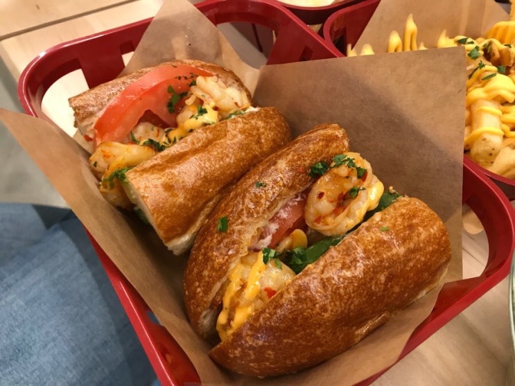 신촌이대 요즘 핫한 샌드위치 맛집스탠바이키친에서 갈릭쉬림프아보카도 샌드위치 리코타치즈샐러드 먹고왔어요 네이버 블로그