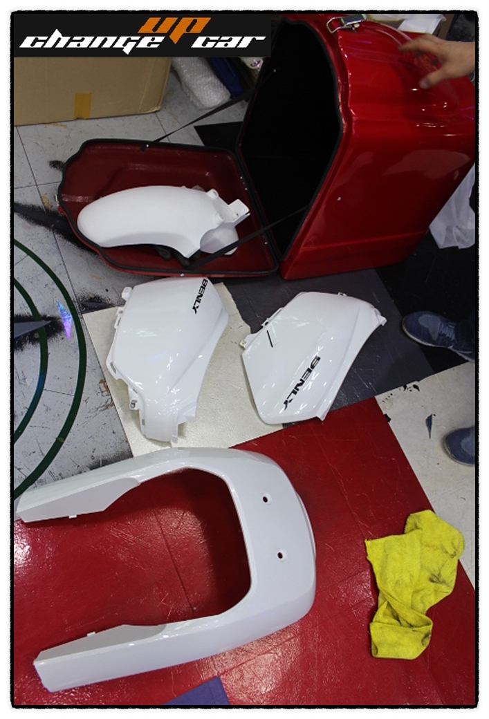 오토바이 스쿠터 올랩핑 블루색상 시공[대구오토바이랩핑시공점] : 네이버 블로그