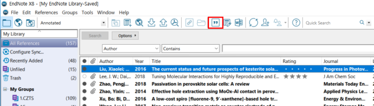 [EndNote] Word에 reference 넣는 방법 : 네이버 블로그