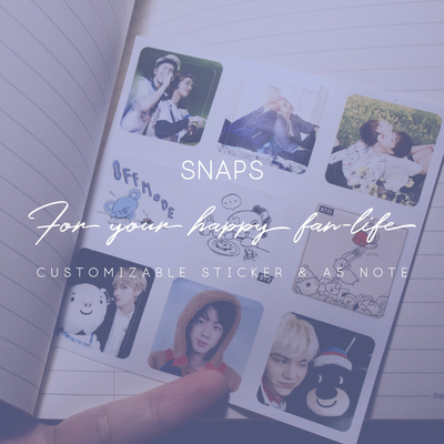 [Review] Snaps sticker + A5 notebook : 네이버 블로그