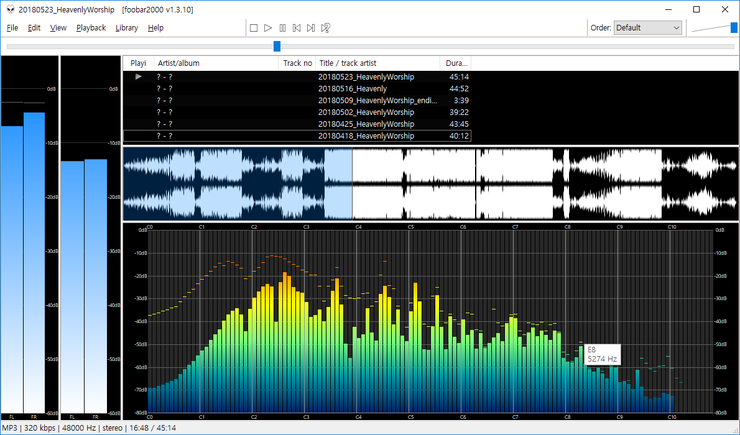 Foobar2000(음악어플)에 Real Time Analyzer(RTA) 표시하기 - 간략버전 : 네이버 블로그