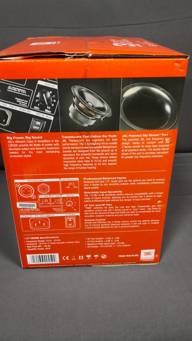 JBL LSR305 5" 2-Way Powered Studio Monitor Speaker : 네이버 블로그