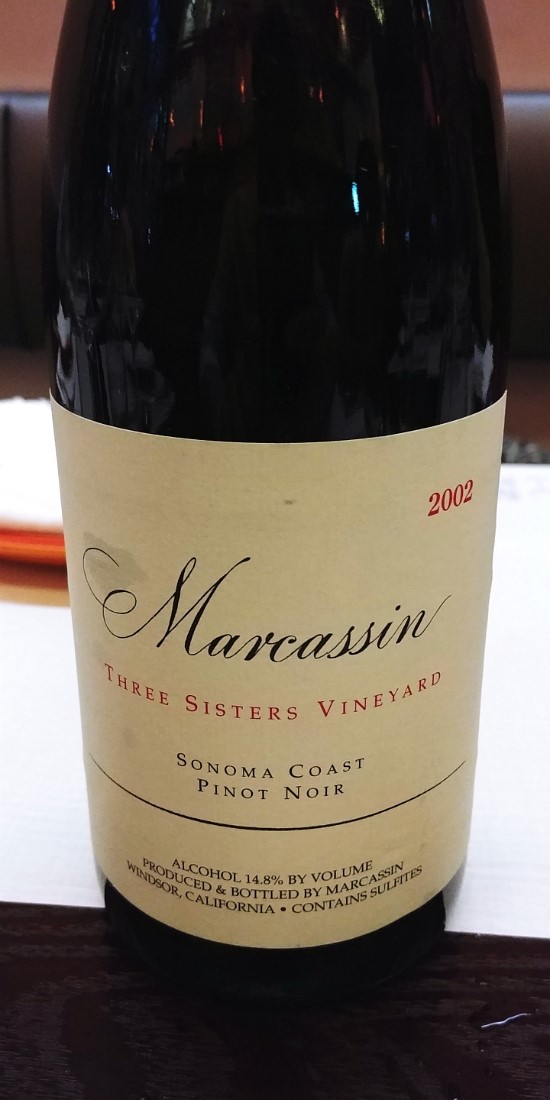 Marcassin, Sonoma Coast Pinot Noir Three Sisters Vineyard 2002 (마르카상 ...