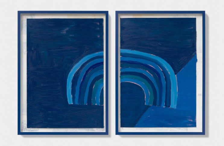 내가 사랑한 동시대 아티스트8.초여름날씨와 어울리는 덴마크 작가 탈알(Tal.R/1967~)의 푸른 색 페인팅 시리즈를 ...