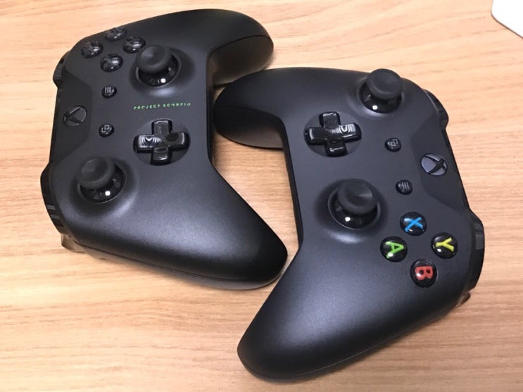 Xbox One Project Scorpio Special Edition Controller VS Black controller ...