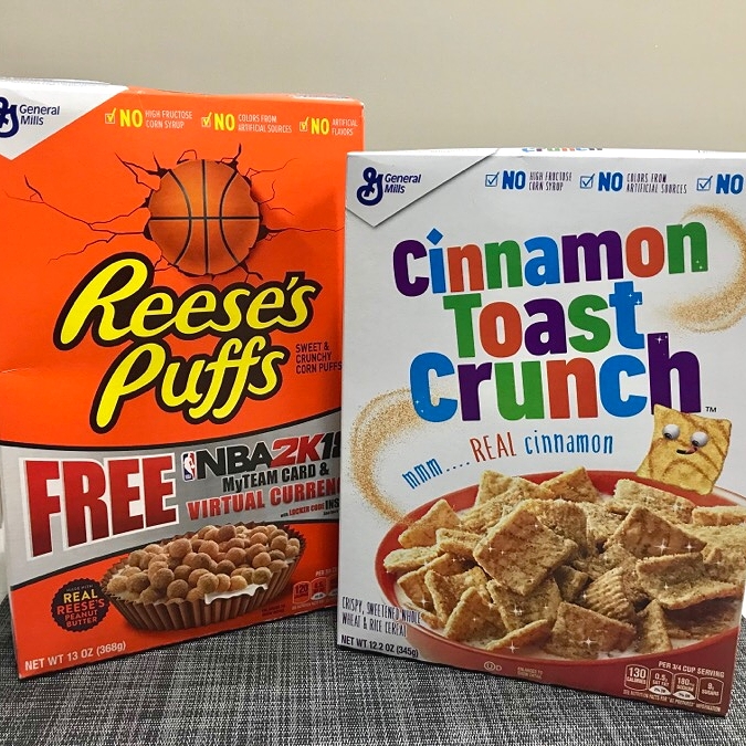 미국 시리얼 추천:: 시나몬토스트크런치 & 리세스 퍼프 (Cinnamon Toast Crunch & Reese's Puffs ...