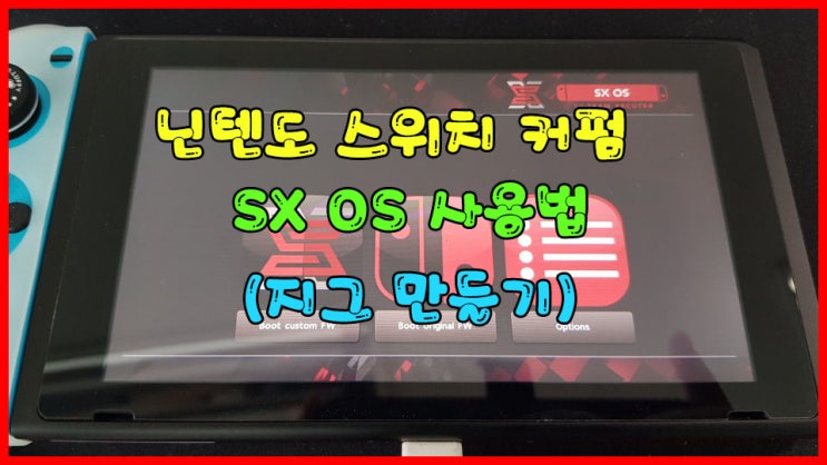 닌텐도 스위치 커펌 SX OS 사용법 : 네이버 블로그