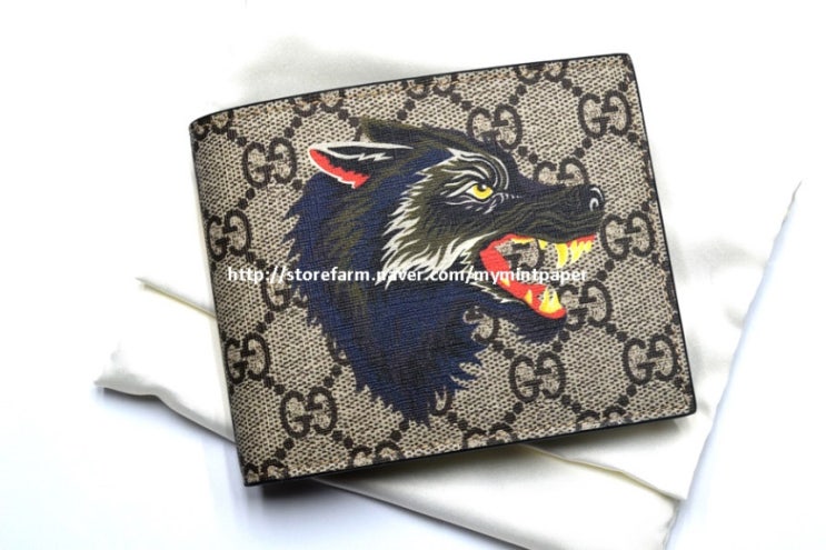 구찌 늑대 울프 반지갑 GG슈프림 GUCCI WALLET WOLF PRINTED : 네이버 블로그