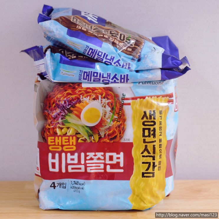 면발이 쫄깃 쫀득~~ 풀무원 비빔쫄면 후기 풀무원 생면식감 탱탱 비빔쫄면 비빔라면 추천 네이버 블로그