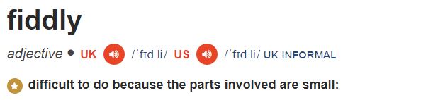 오늘배울영단어,fiddly,성가신,성가시게하는영어로 : 네이버 블로그