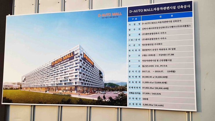 대전 첫 자동차 복합문화 매매단지 디오토몰 보고 왔어요! : 네이버 블로그