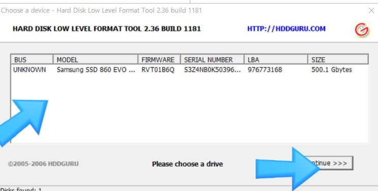 하드디스크 로우포맷 HDDGURU LLF Tool 프로그램 : 네이버 블로그