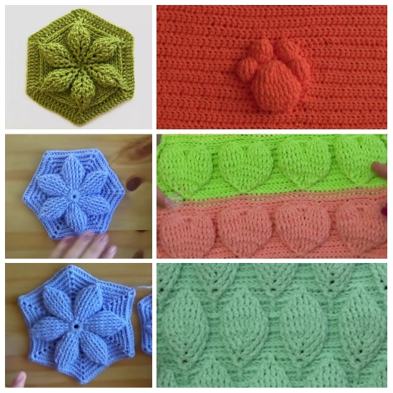 3D crochet : Embossed Crochet - 입체모티브, 블랭킷 : 네이버 블로그