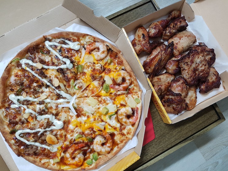 미스터피자 새우천왕 신메뉴 짱마시쪄 네이버 블로그