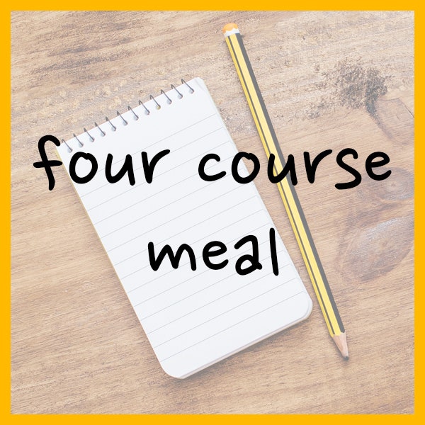 4코스 요리 구성 four course meal 영어로 : 네이버 블로그