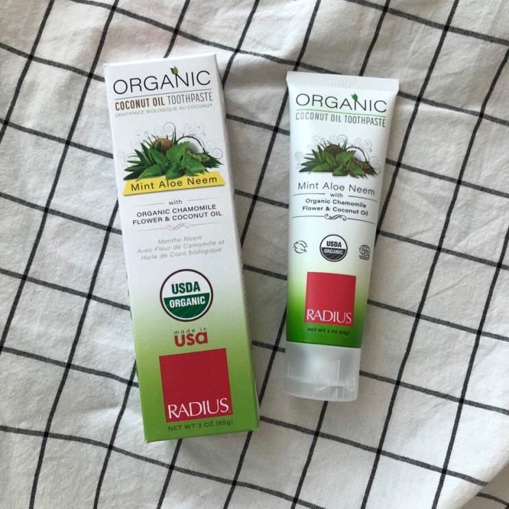 래디어스 민트 알로에 님 향 치약 / RADIUS MINT ALOE NEEM TOOTHPASTE : 네이버 블로그
