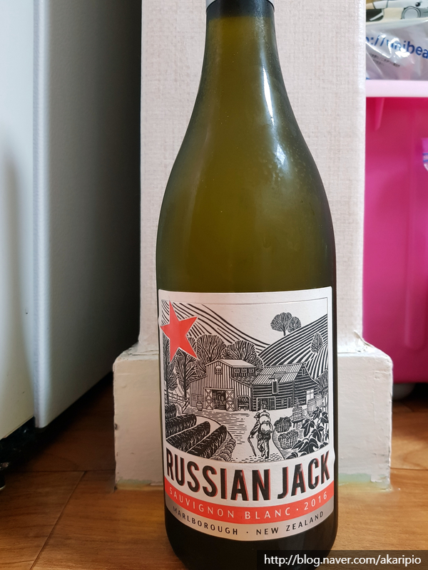 Russian Jack, Sauvignon Blanc, Marlborough, 2016 (러시안 잭 말보로 소비뇽 블랑 ...