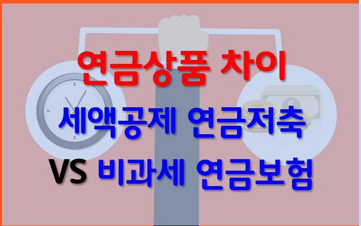 연금상품 차이 세제적격세액공제 연금저축보험 Vs 비과세 연금보험 네이버 블로그