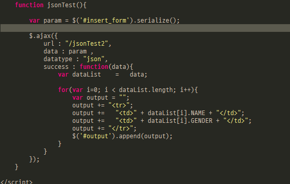 [jQuery Ajax] Json 예제 / spring ajax json : 네이버 블로그