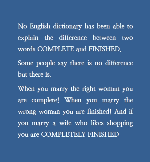 COMPLETE와 FINISHED 차이 : 네이버 블로그