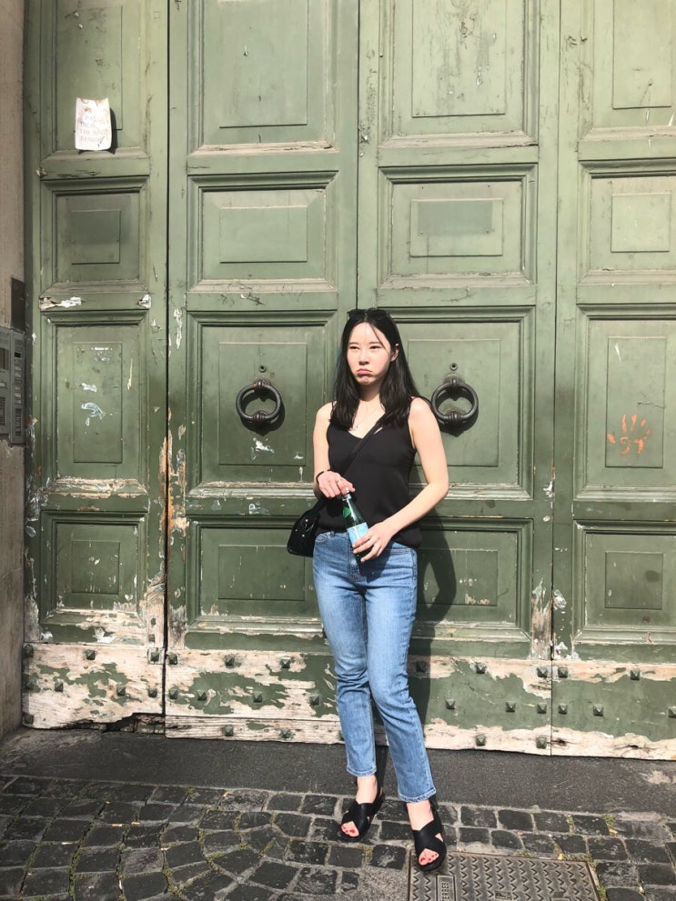 여름 데일리룩 추천 슬립 나시 코디 여름 슬리브리스 코디 하이웨스트 데님 코디 캠퍼샌들 코디 Camper